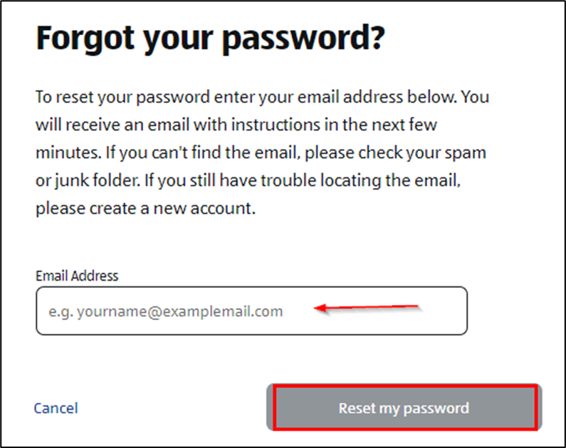 Forgotten Password I Customer Support ALDI